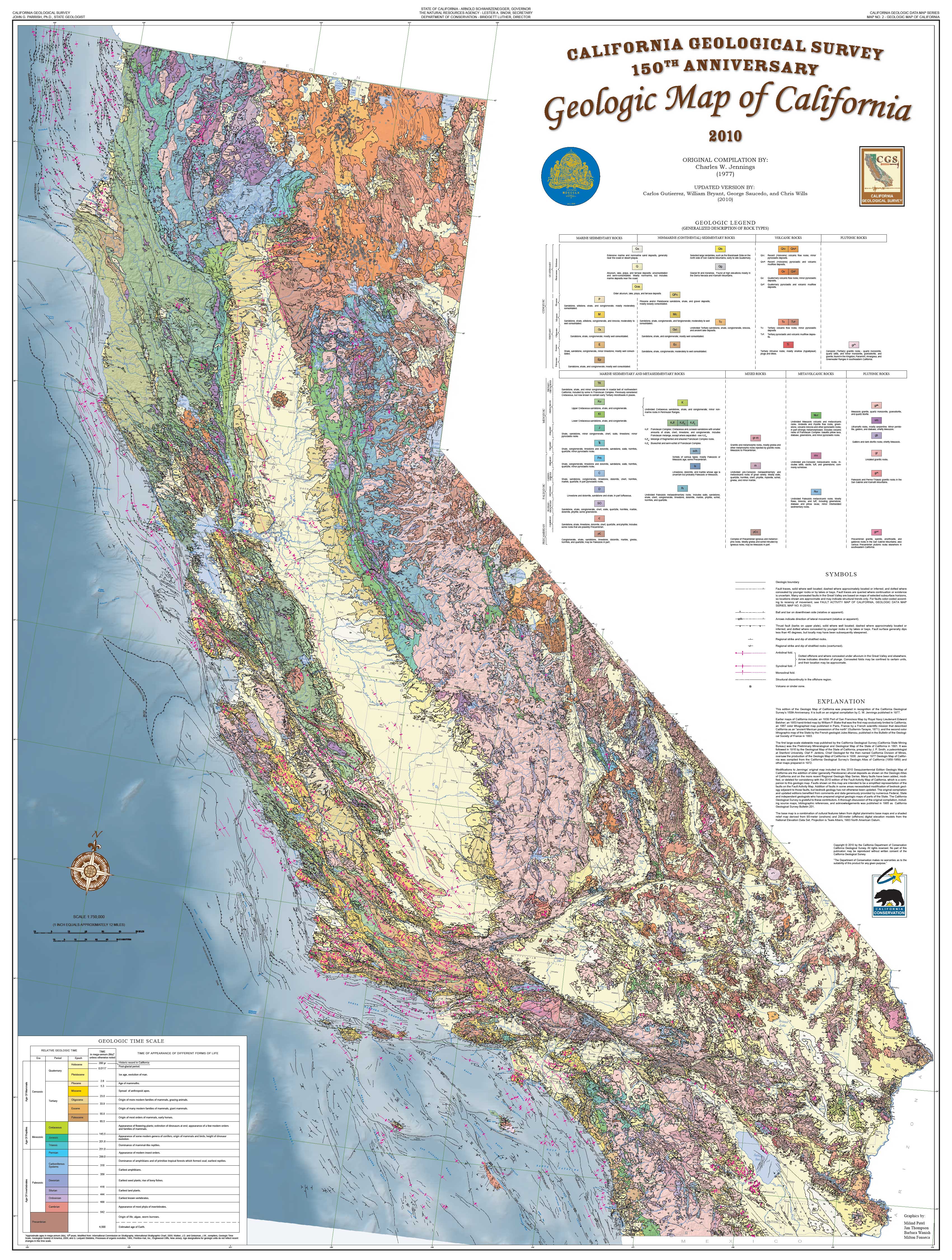 Three Essential Maps – Physiographic California – Cal Geographic