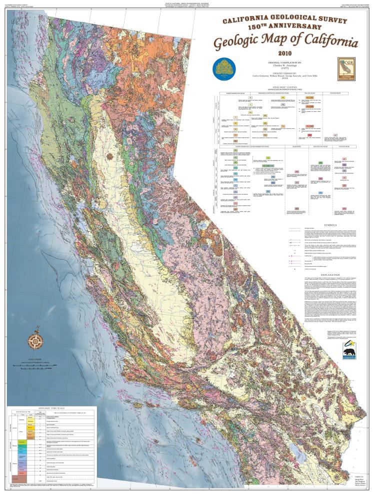 Three Essential Maps – Physiographic California – Cal Geographic