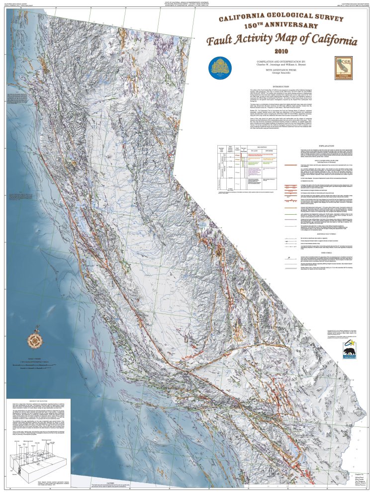 The San Andreas Fault System, Bay Area Fault Complex, and the Mount ...