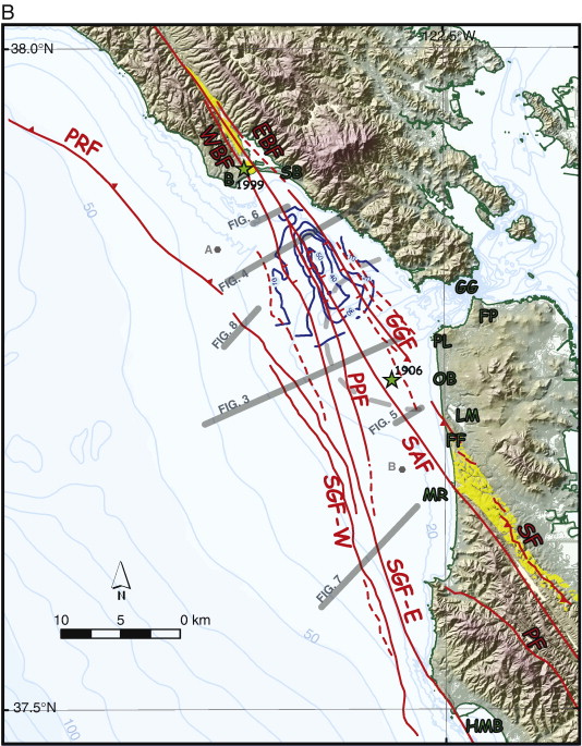 The San Andreas Fault System, Bay Area Fault Complex, and the Mount ...
