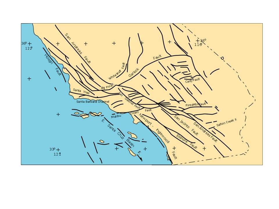 The San Andreas Fault System, Bay Area Fault Complex, and the Mount ...